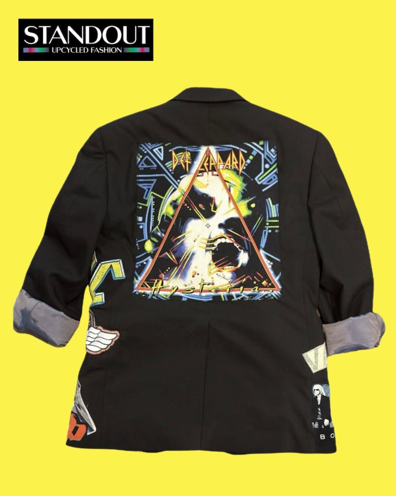 Def Leppard Upcycled Fashion Blazer - Etsy