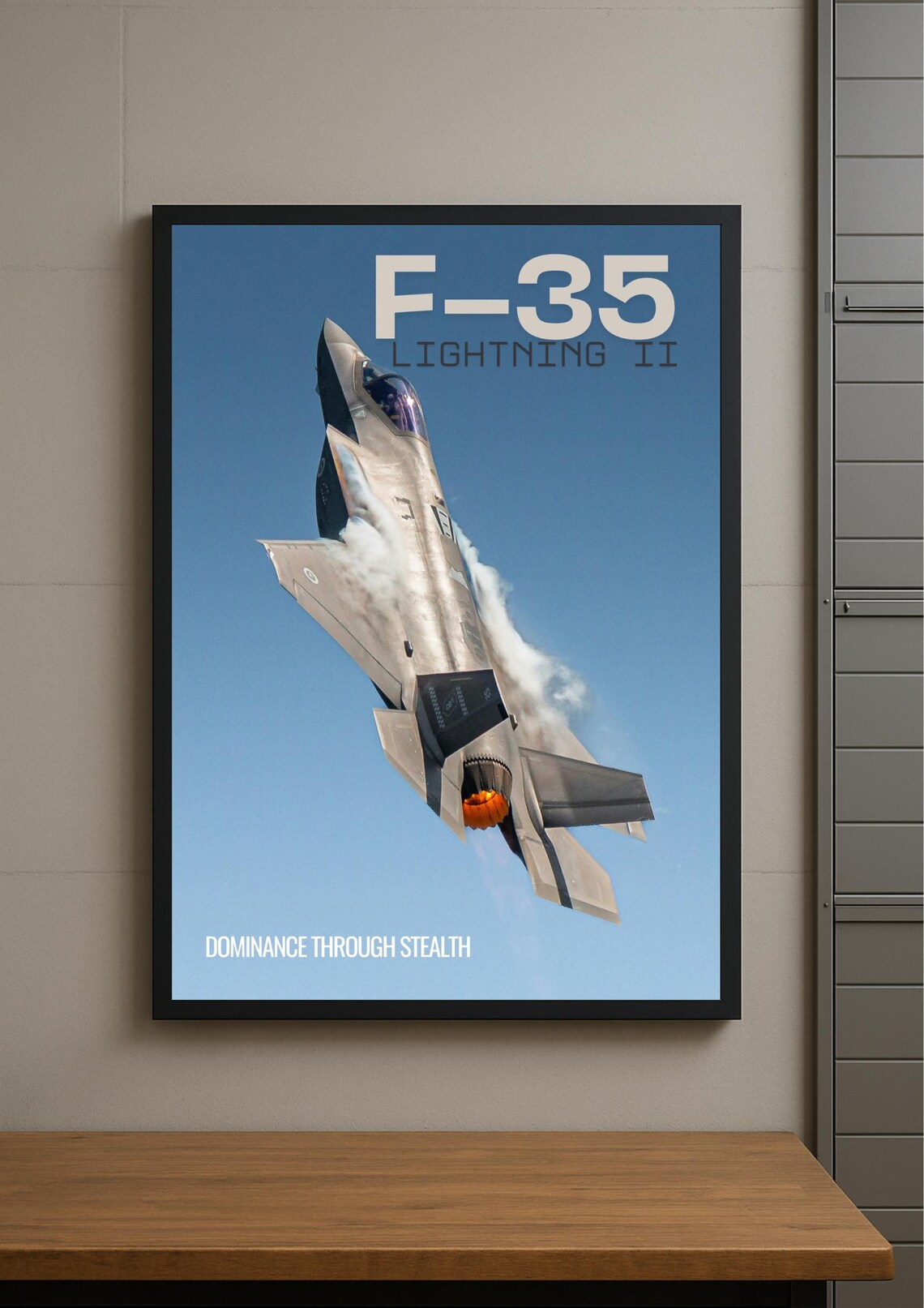 F-35 Poster - Fighter Jet Wall Art, Aviation Print, Military Aircraft ...