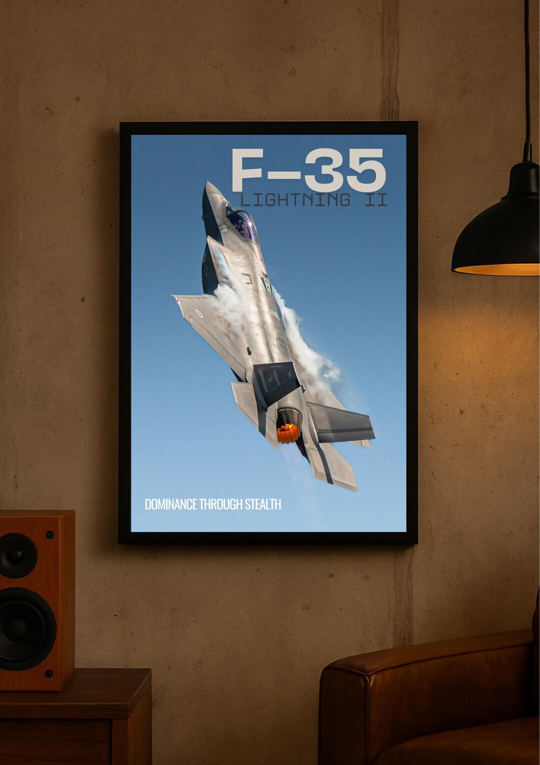 F-35 Poster - Fighter Jet Wall Art, Aviation Print, Military Aircraft ...