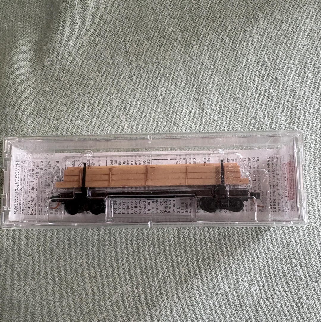 Micro Trains 114 00 080 40’ Modern Log Car With Uprights - Etsy