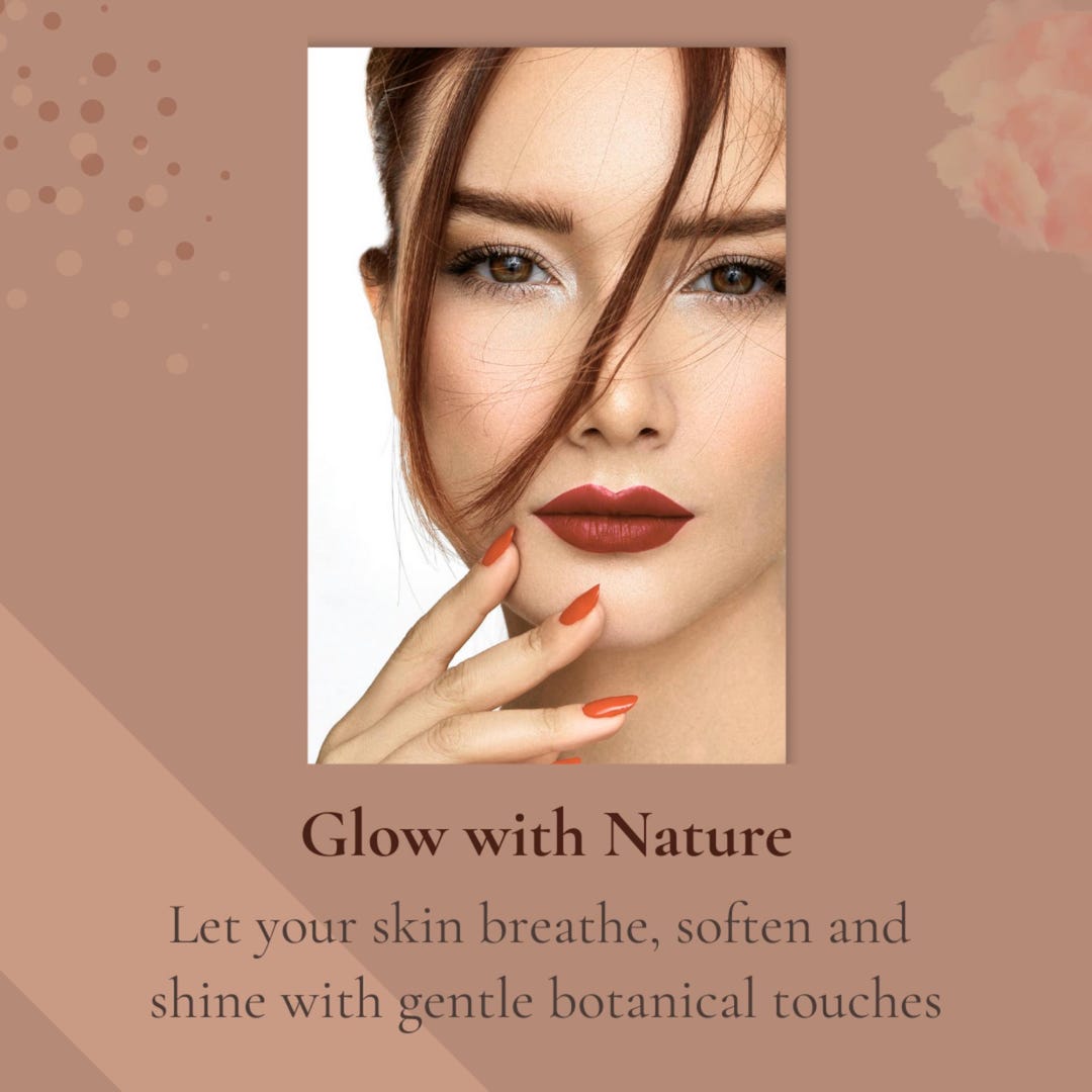 Glow With Nature - Instagram Post Template | Canva Editable | Minimal ...