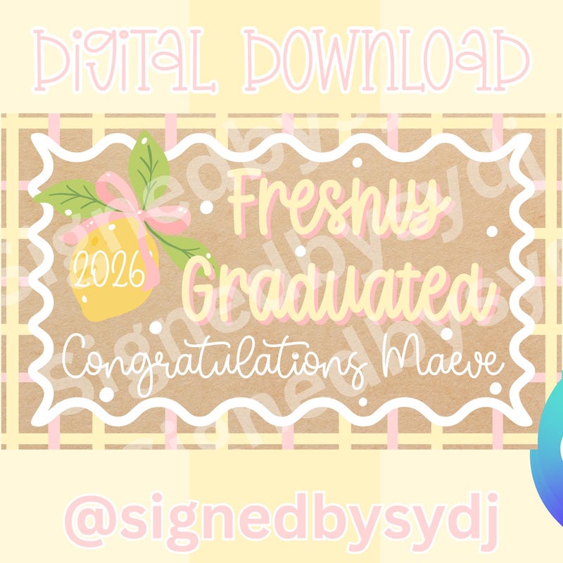 Freshly Graduated Invitations - Etsy