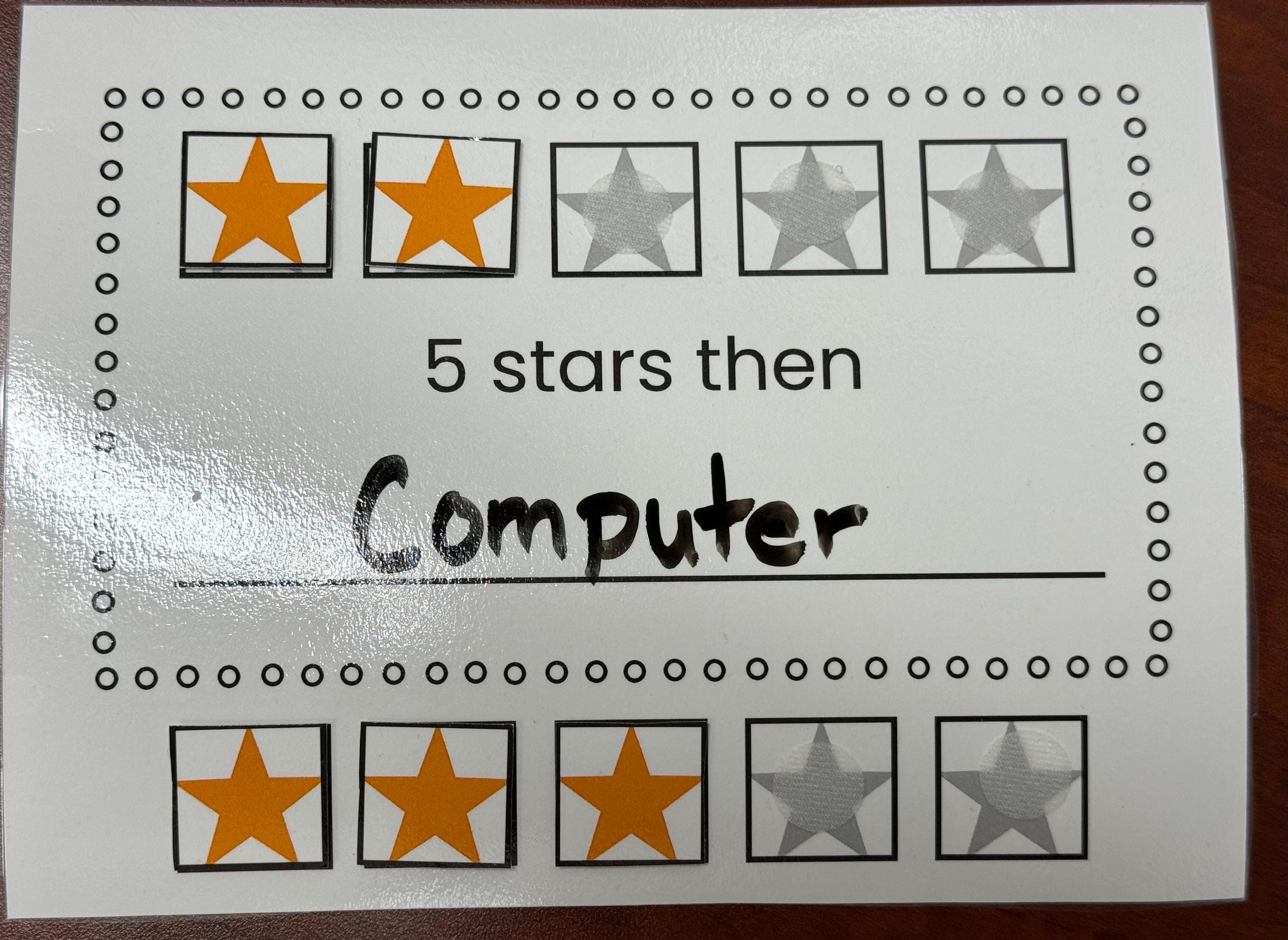 Visual Token Board | Star Reward Chart | Printable Behavior Incentive ...