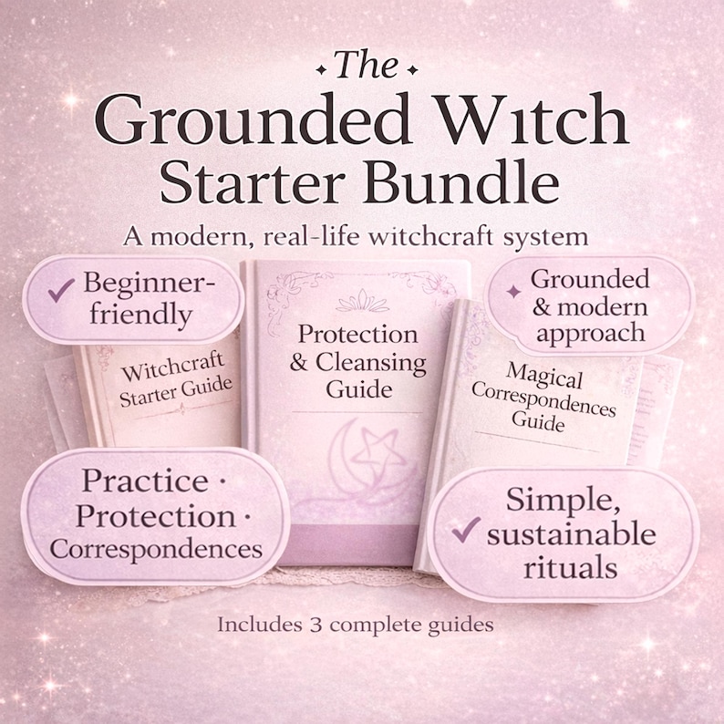 Beginner Witch Bundle Digital Guide Witchcraft Starter Kit ...