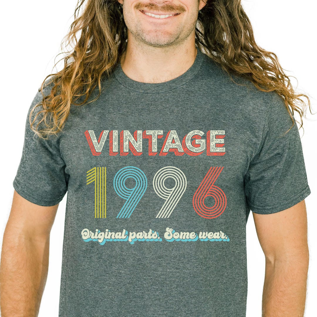 30th Birthday Gift | 1996 Vintage Original Parts | Funny 90s Retro ...