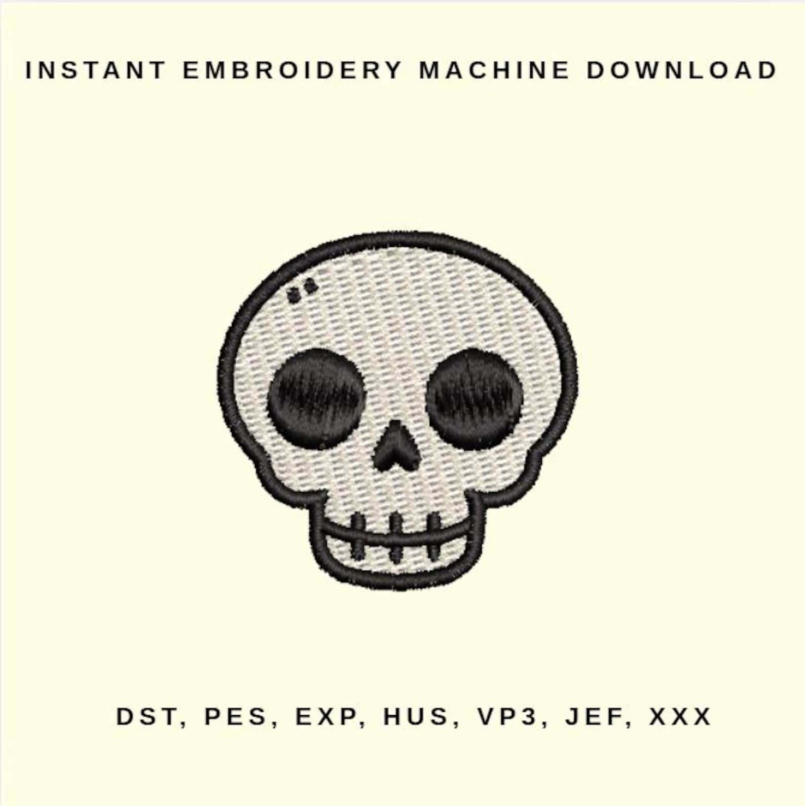 Mini Skull Embroidery Design – Small Embroidery Download - Etsy UK