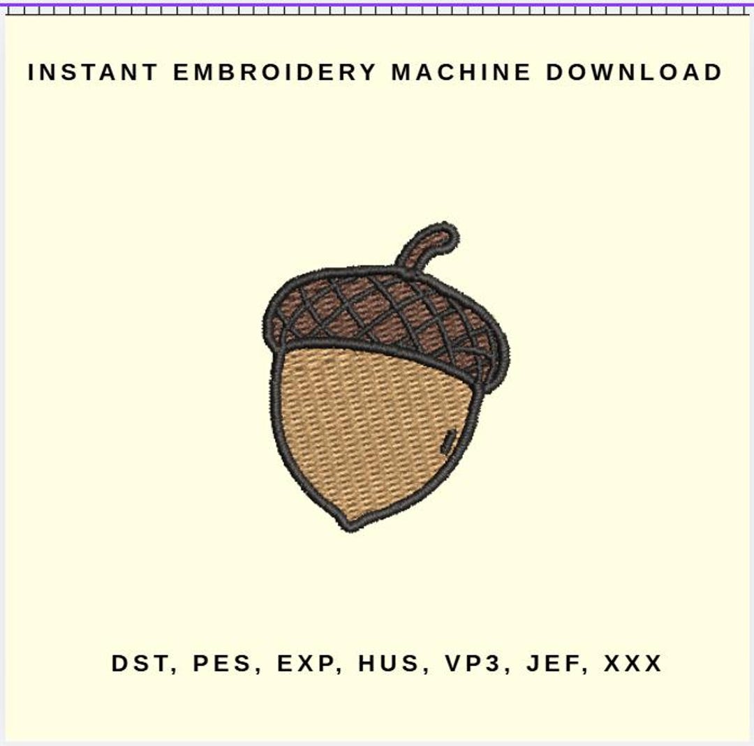 Mini Acorn Embroidery Design – Small Embroidery Download - Etsy