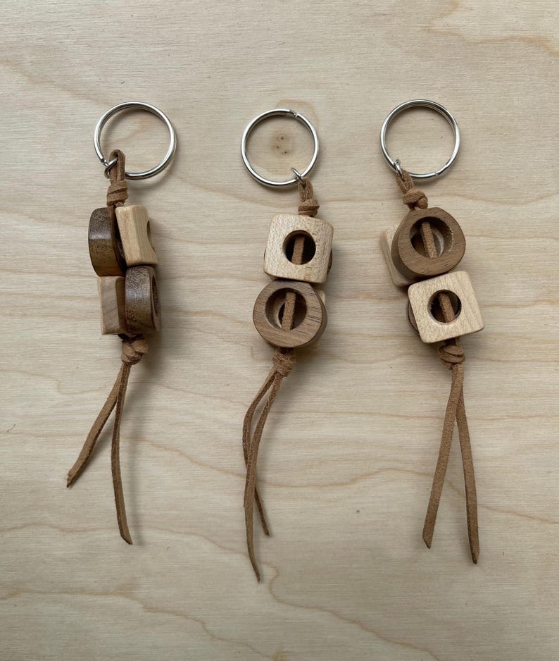 Handmade Wooden Keychain, Natural Wood, Small Gift #2 - Etsy UK