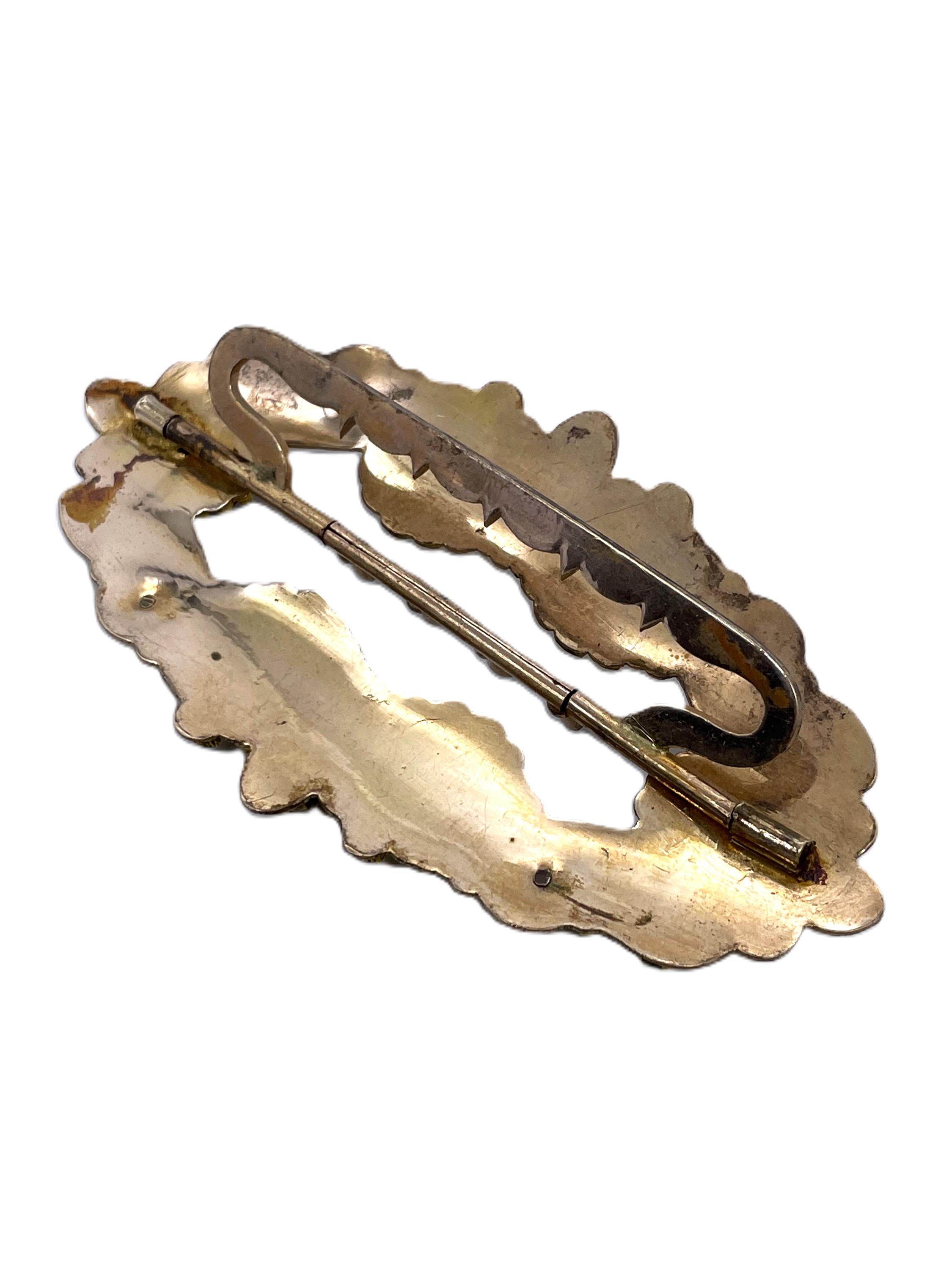 Antique Georgian Gold and Garnet Belt Buckle - Late Georgian Men's ...