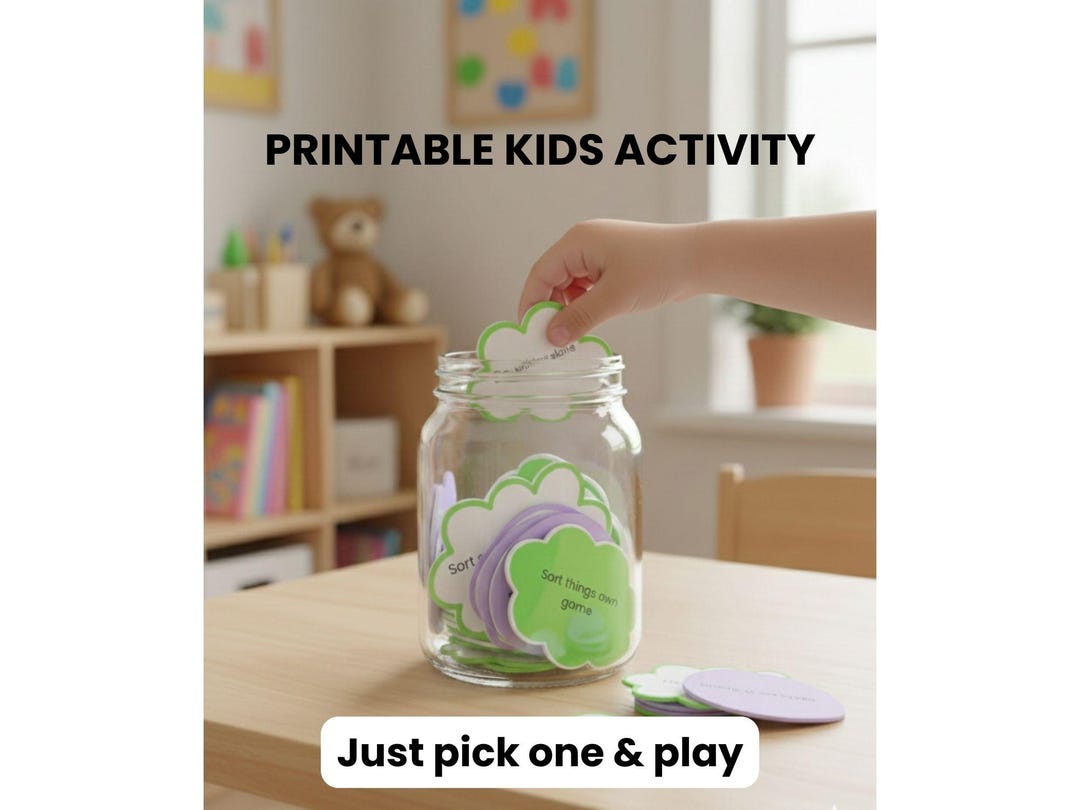 I’m Bored Jar for Kids | Printable Activity Tokens | Screen-free ...