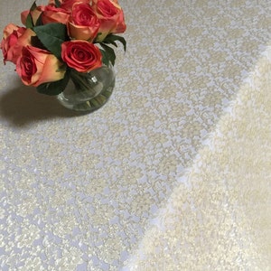 Ivory Lace Table Overlay - SELECT A SIZE - Other Colors Available - Etsy