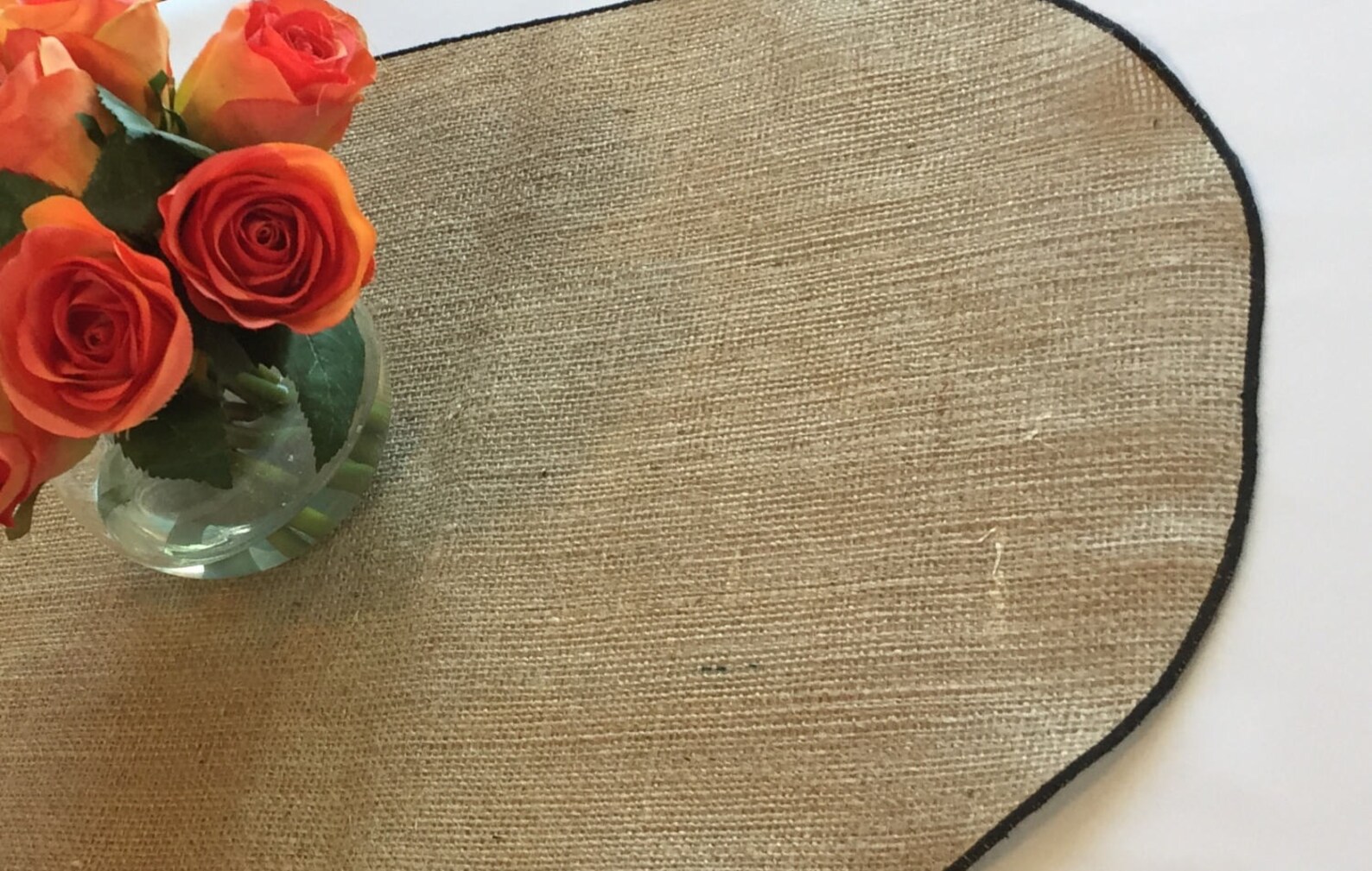 Burlap Table Runner Oval 10oz Hydrocarbon Free Select A - Etsy