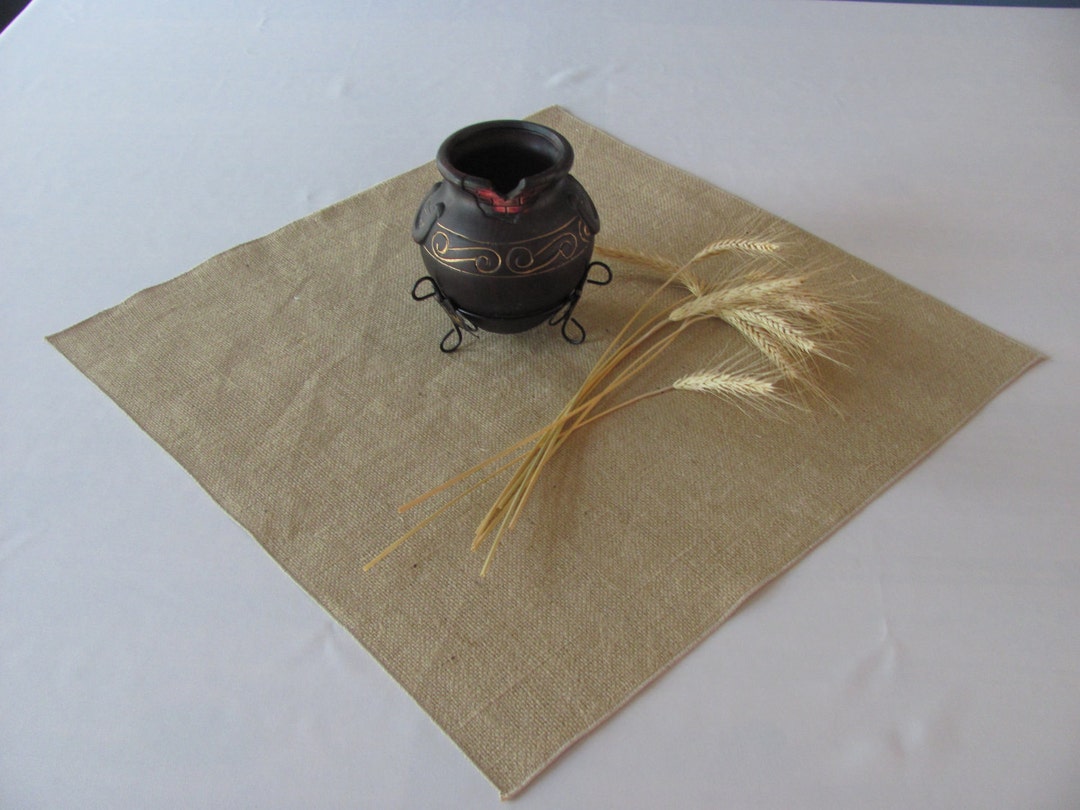 Burlap Table Square, Overlay - SELECT A SIZE - Hydrocarbon Free - Etsy