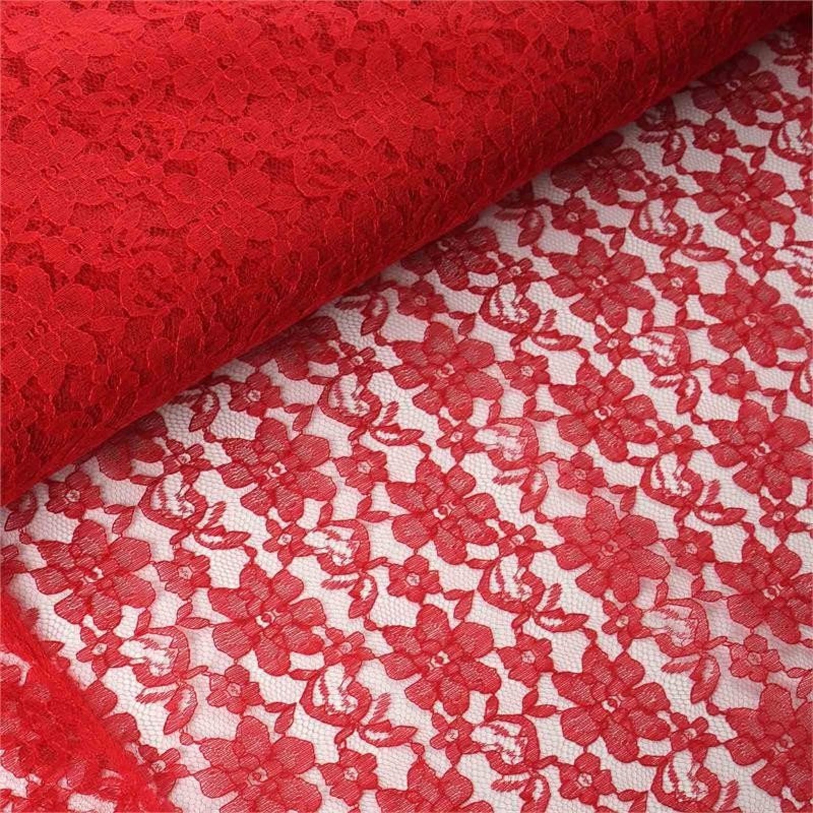 Red Lace Table Runner Red Table Runner 14" WIDE - SELECT A SIZE for ...
