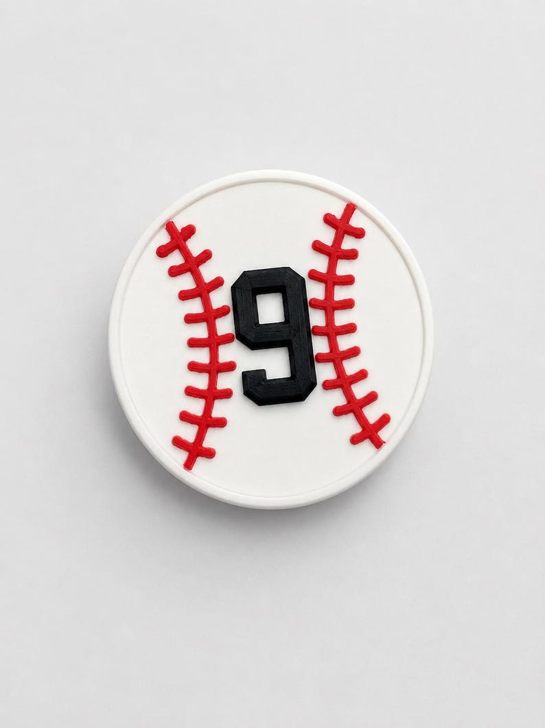 Custom Baseball Bogg Bag Charm – 3D Printed Jersey Number Accessory ...