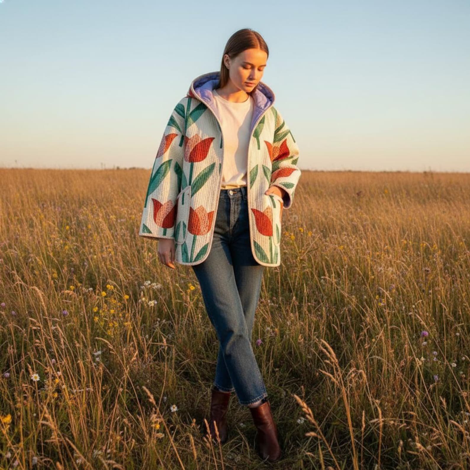 Beginner Hooded Quilted Jacket Sewing Pattern | Sizes XXS-4XL (instant ...