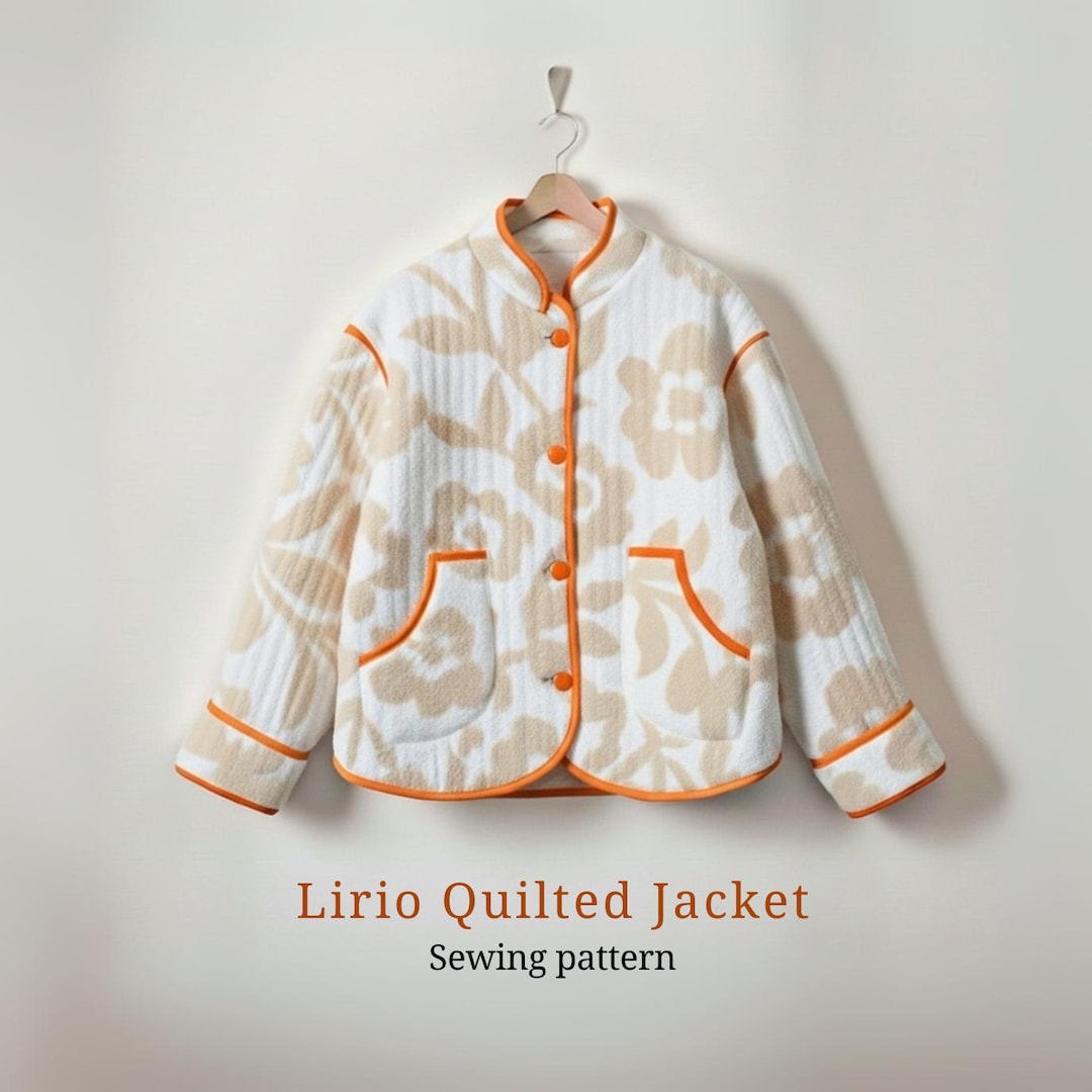 Lirio Quilted Jacket Sewing Pattern | Beginner Friendly, Sizes XXS-4XL ...