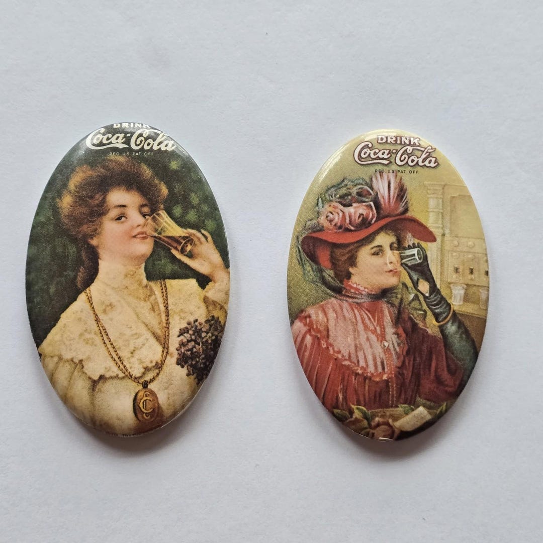 Vintage 1973 Drink Coca Cola Advertising Small Pocket Mirrors (pair) - Etsy