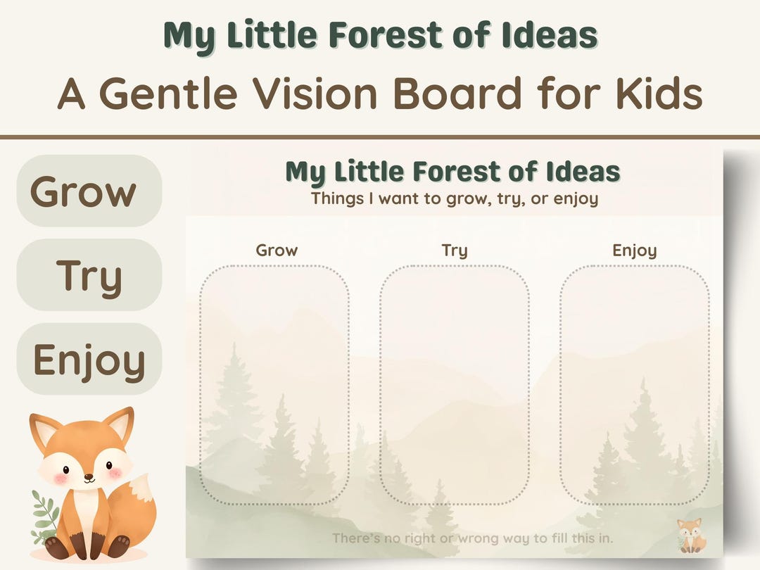 Vision Board for Kids | Child-led Reflection & Emotional Learning ...