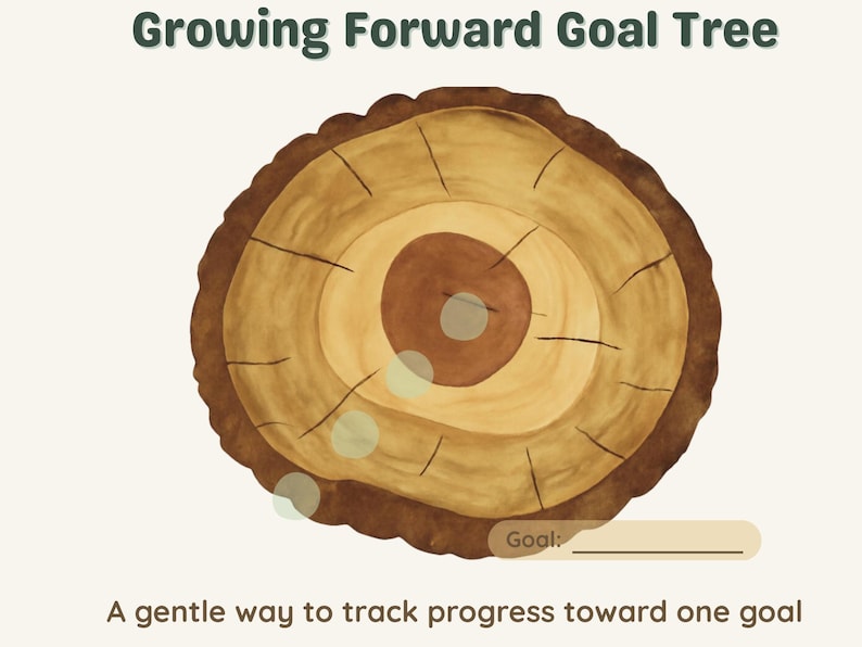 Growing Forward Goal Tree – Personalized Goal Chart for Kids | Gentle ...