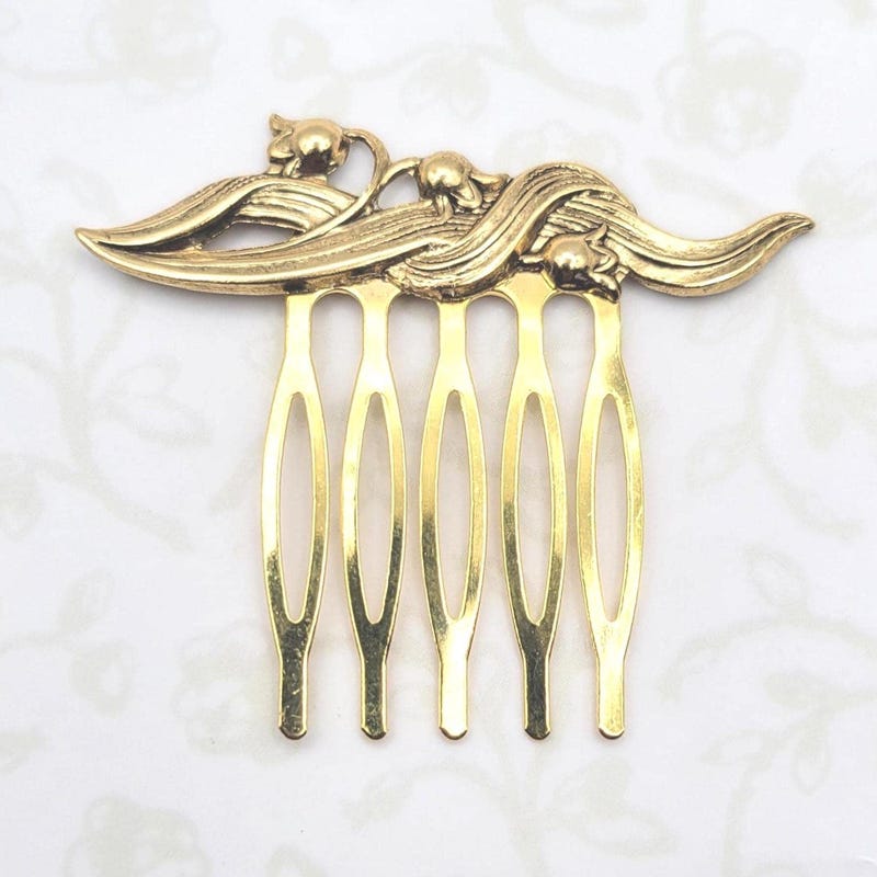 Woodland Gold Hair Pins - Etsy