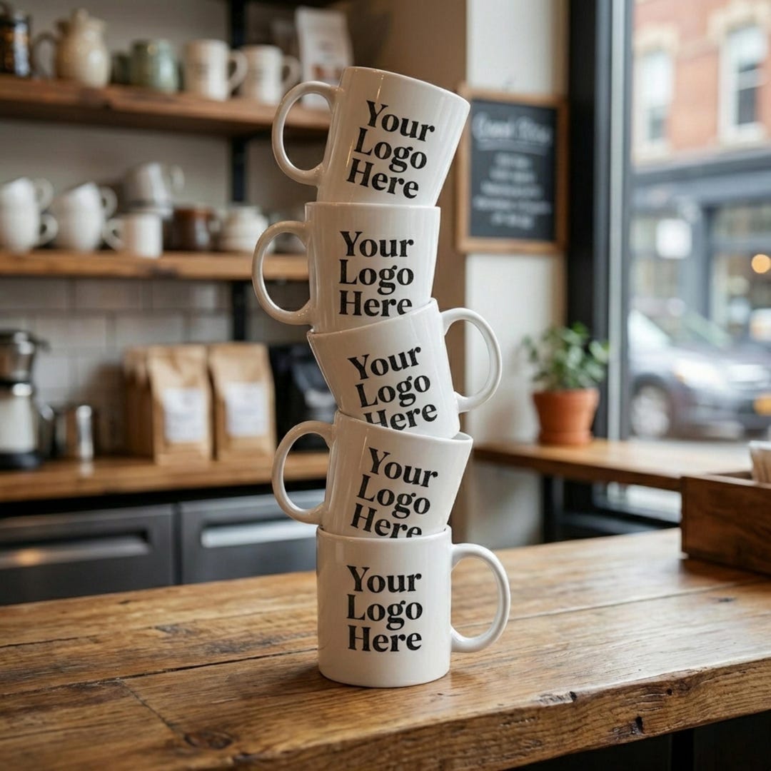 Bulk Custom Logo Mug Your Logo Here Branded Coffee Mugs Corporate Gift ...