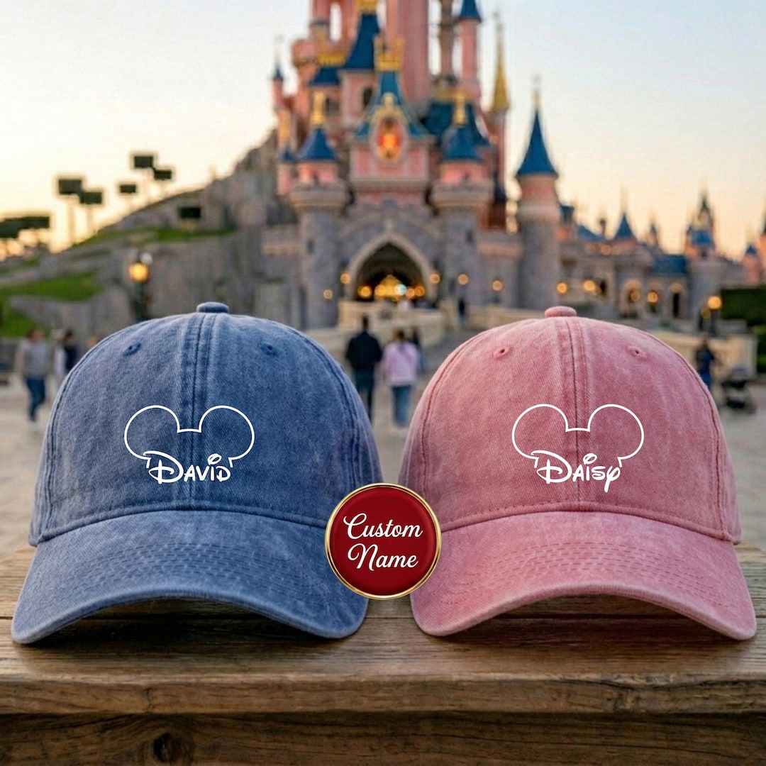 Custom Disney Hats Personalized Mickey Mouse Ears Dyed Cap Matching ...