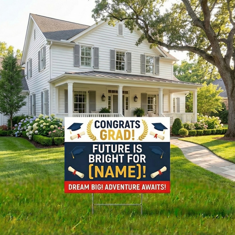 Personalized Graduation 2026 Yard Sign, Congratulations Custom Name ...