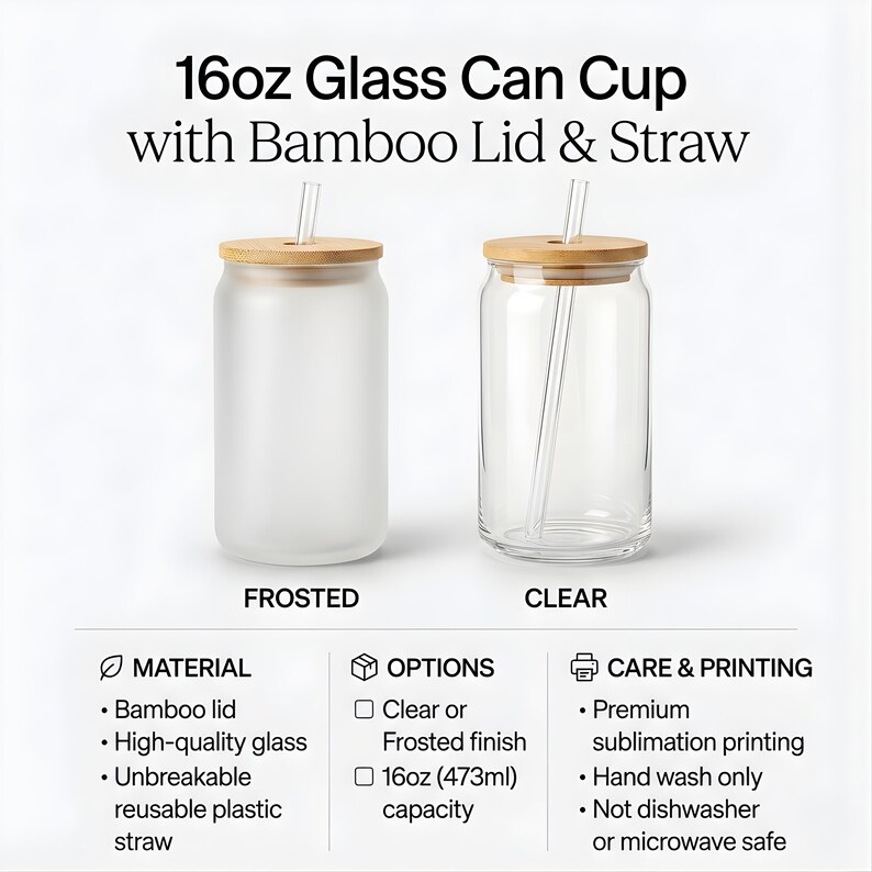 Patriotic Glass Can With Lid and Straw, 1776 2026 250th Anniversary ...