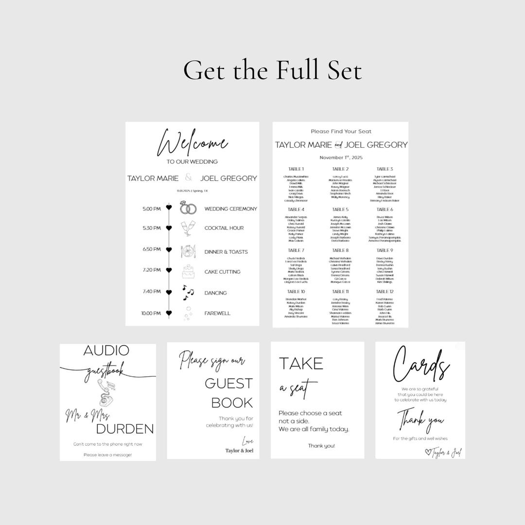 Modern Neutral Wedding Invitation Suite Printable & Digital | the ...