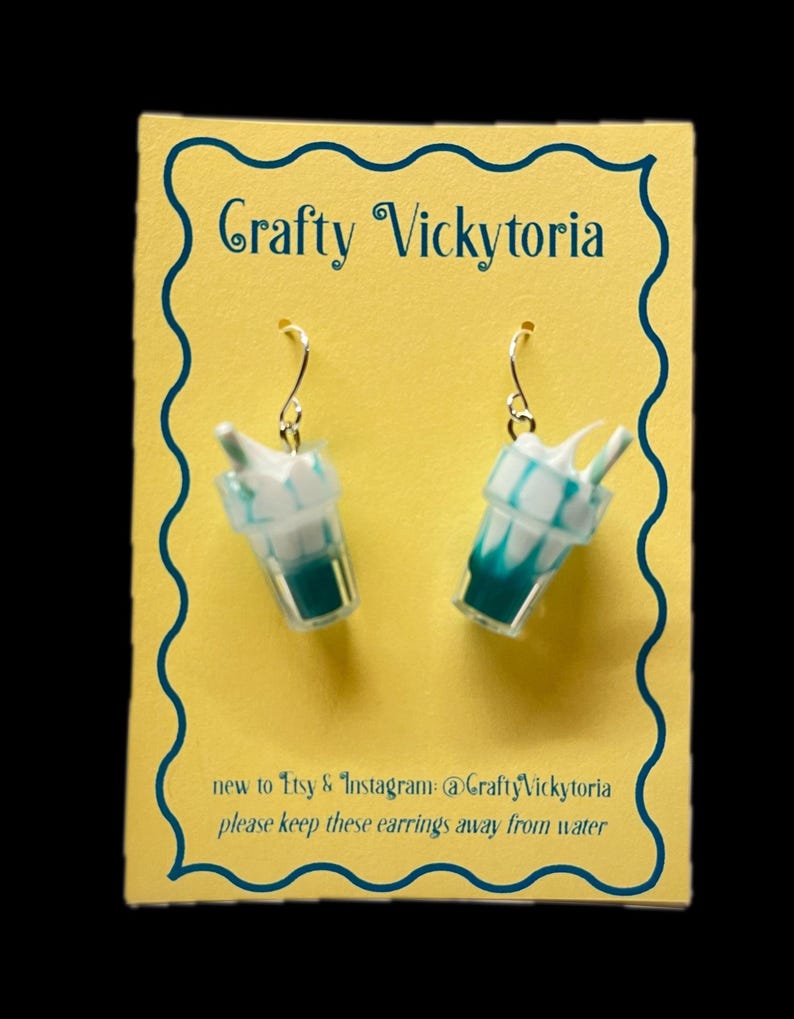 Milkshake Earrings (1" - Multiple Colors Available) - Etsy