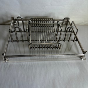 Towle Leonard Silverplated Buffet Caddy W Acrylic Base in Original Box ...