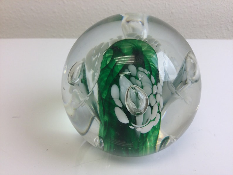 Prestige Art Glass Paperweight elwood Indiana USA Vintage - Etsy