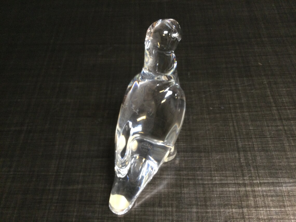 Baccarat Crystal Parrot Figurine Chip to Foot French - Etsy