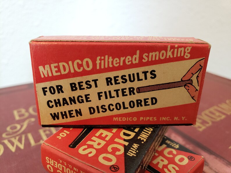 Medico Pipe & Holder Tobacco Pipe Filters / Tobacco Pipe - Etsy