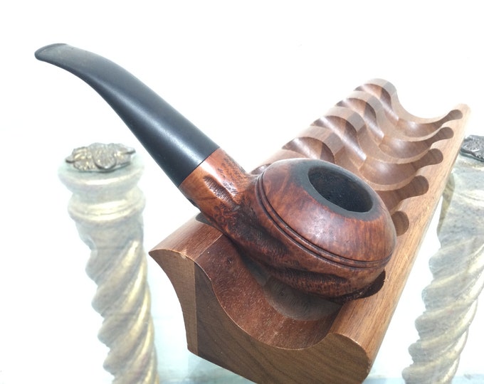 Handcrafted Squat Bulldog Tobacco Pipe ~ Unmarked Rusticated Smoking ...