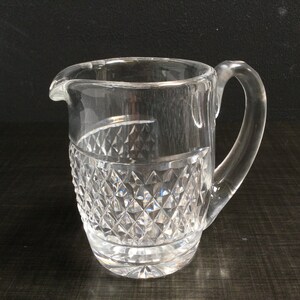 Waterford Crystal Creamer Pitcher ~ Cut Crystal Diamond Pattern 6oz ...