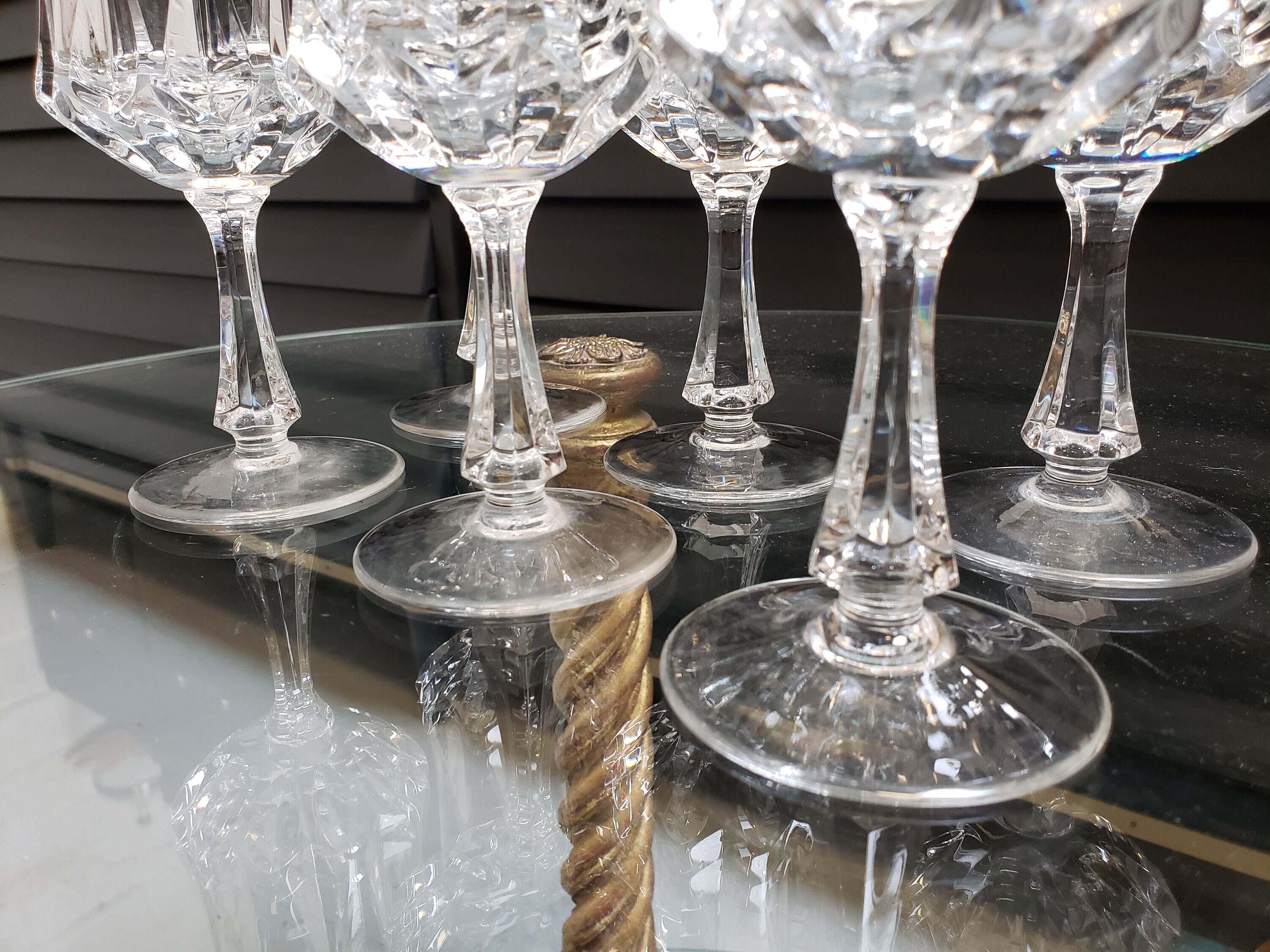 Natchmann Bleikristall Lady White Wine Glasses Set of 6 / | Etsy