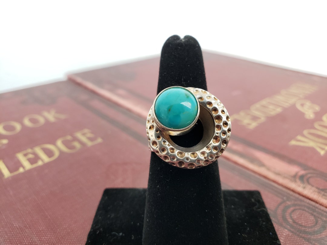 Jay King Turquoise Ring Sz 6 3/4 / Modernist Design in - Etsy