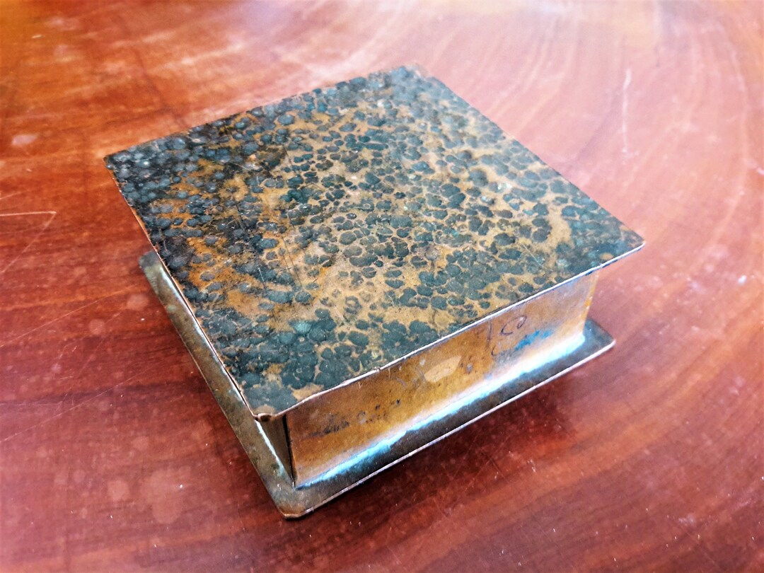 Arts & Crafts Era Copper Box / Hammered Copper / Craftsman Mission Home ...