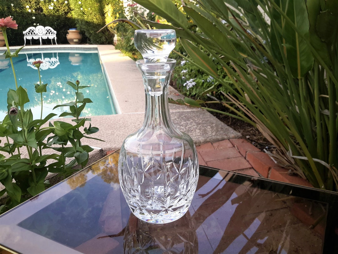 Atlantis Crystal Decanter Fatima Pattern / Cut Crystal / Wine Liquor ...