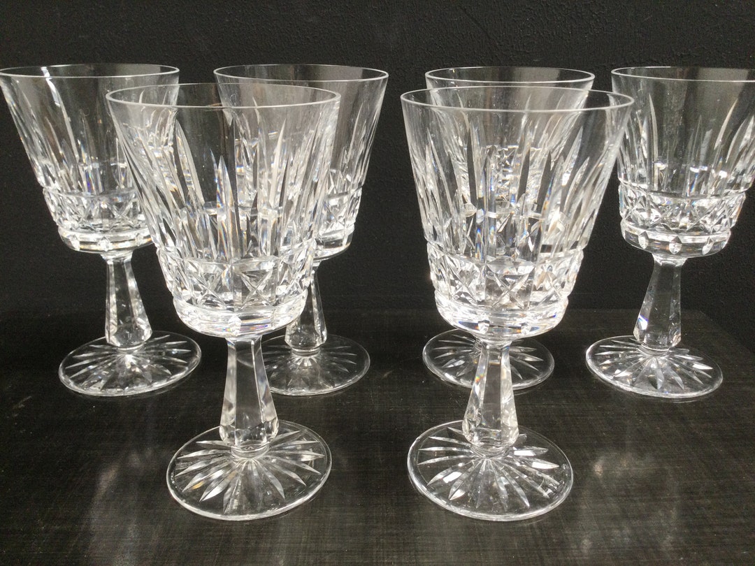 Waterford Crystal Barware Kylemore Water Goblets Set of 6 ~ Vintage ...