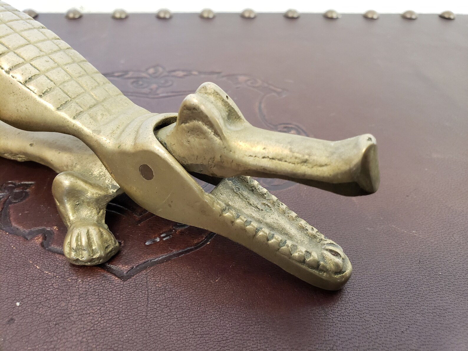 Brass Alligator Novelty Nut Cracker / 10 Long Brass - Etsy