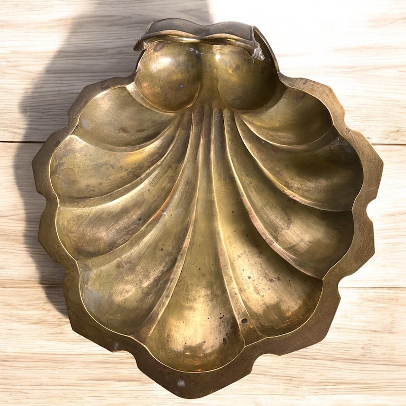 Brass Shell Dish - Etsy