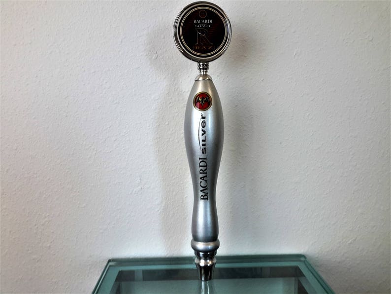 Bacardi Silver RAZ Beer Tap Handle Breweriana Barware Man Cave | Etsy