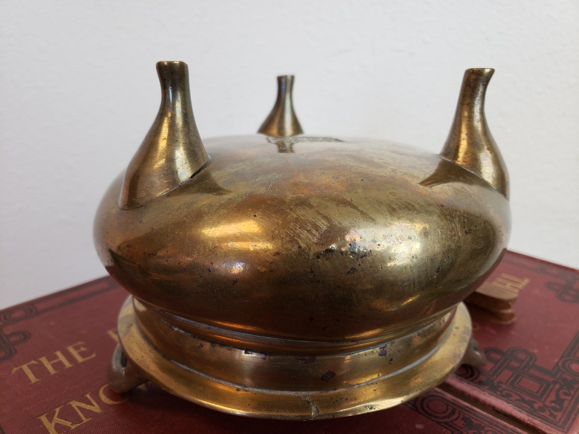 Chinese Bronze Xuande Censer Pot / Ceremonial Meditation Decor - Etsy