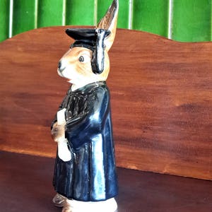 Goebel Graduation Rabbit Figurine 120 Getting the Diploma Gift ...