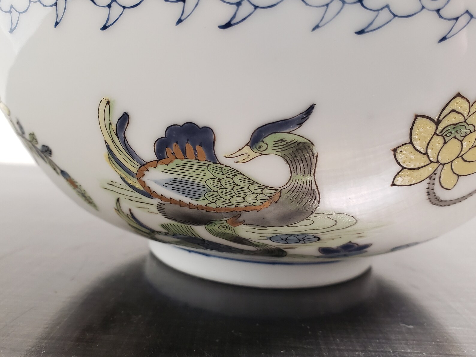 Canton Ware Hong Kong Bowl / Hand Painted Porcelain Bowl / | Etsy