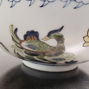 Canton Ware Hong Kong Bowl / Hand Painted Porcelain Bowl / Painted ...
