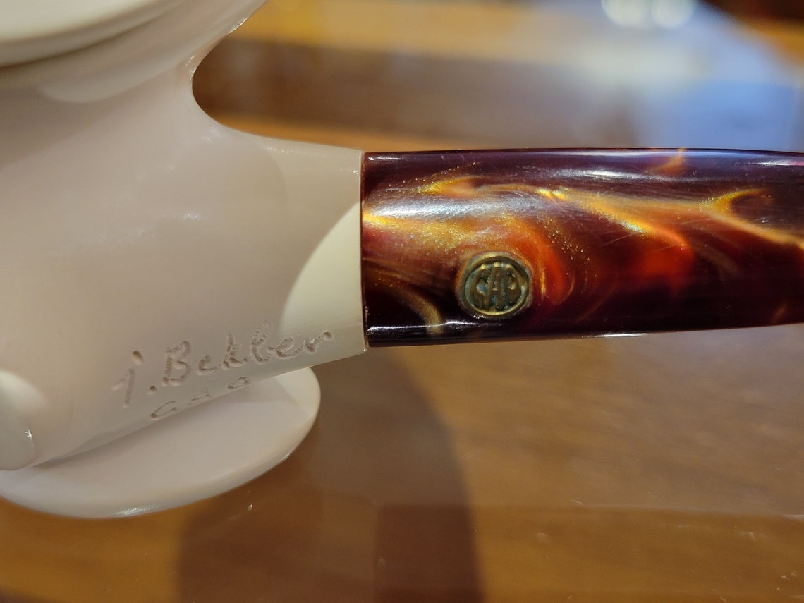 CAO Meerschaum Tobacco Pipe Confucius Hand Carved Pipe by - Etsy